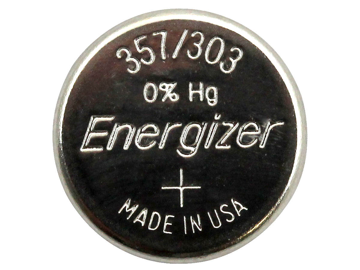 Energizer 357/303 148mAh 1.55V Silver Oxide Coin Cell Batteries - Bulk