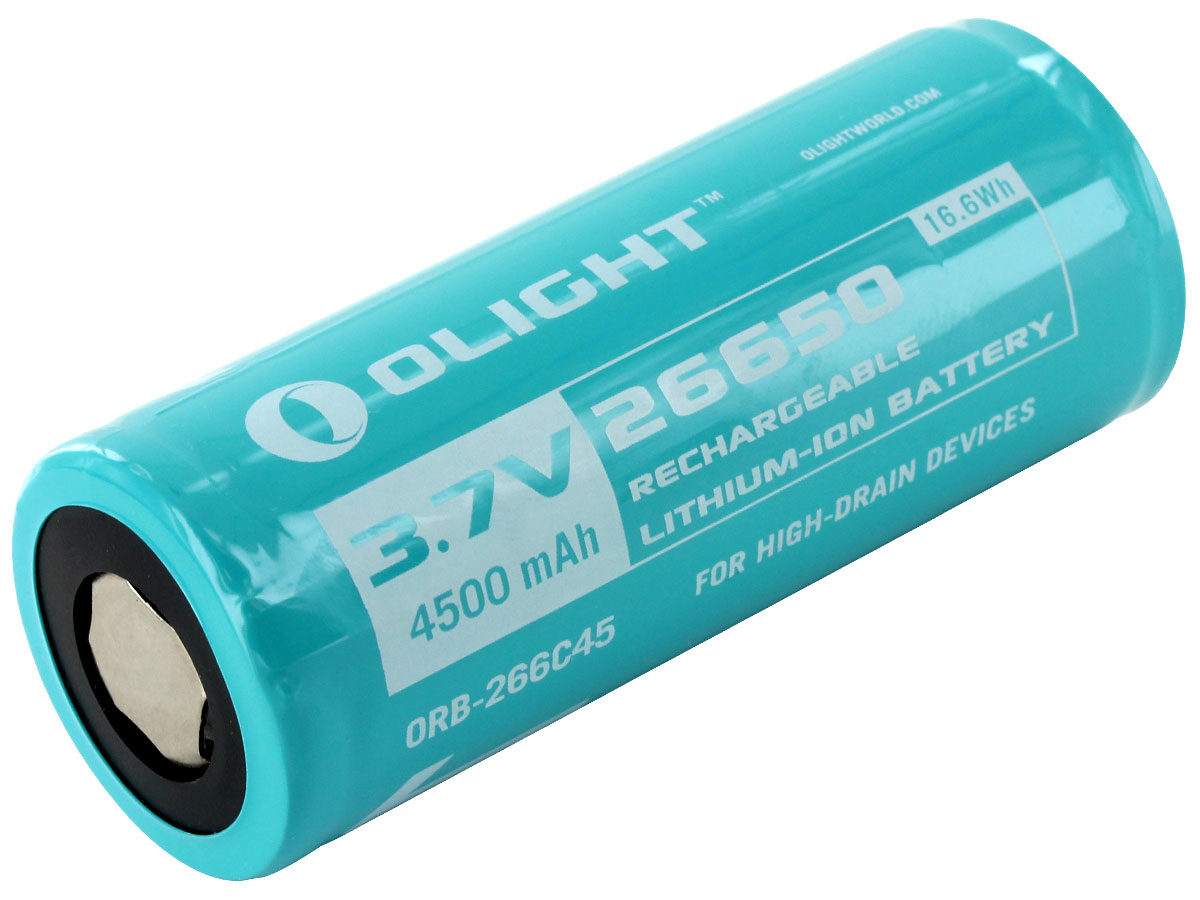 Olight ORB-266C45 26650 4500mAh 3.7V Protected Lithium Ion (Li-ion ...